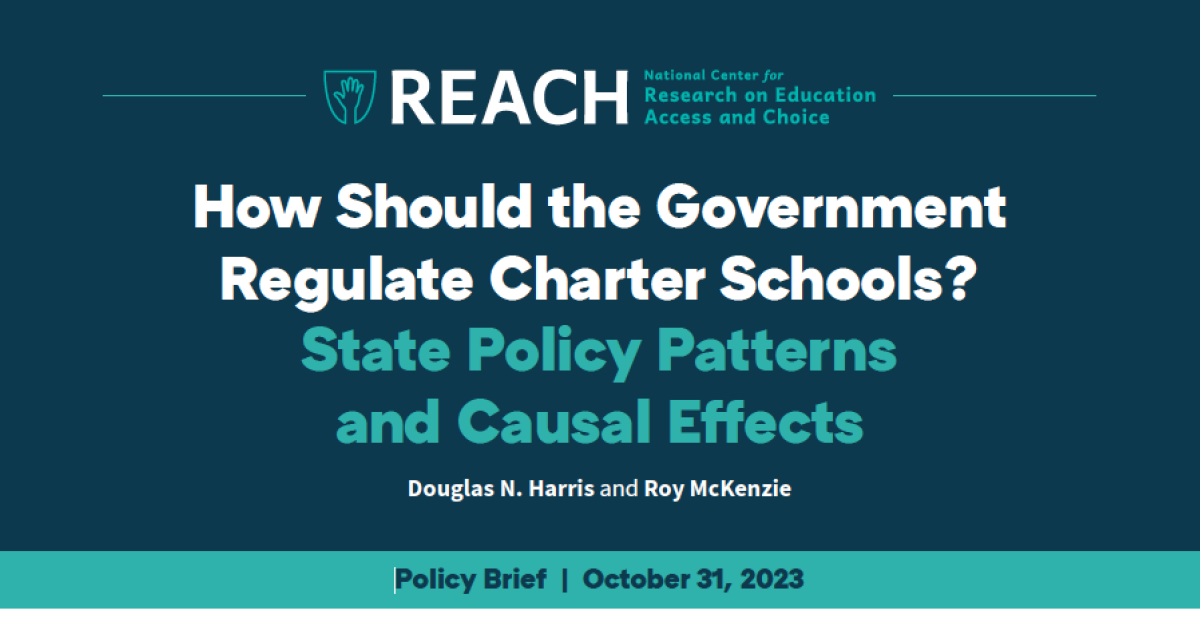 How Should the Government Regulate Charter Schools? State Policy ...